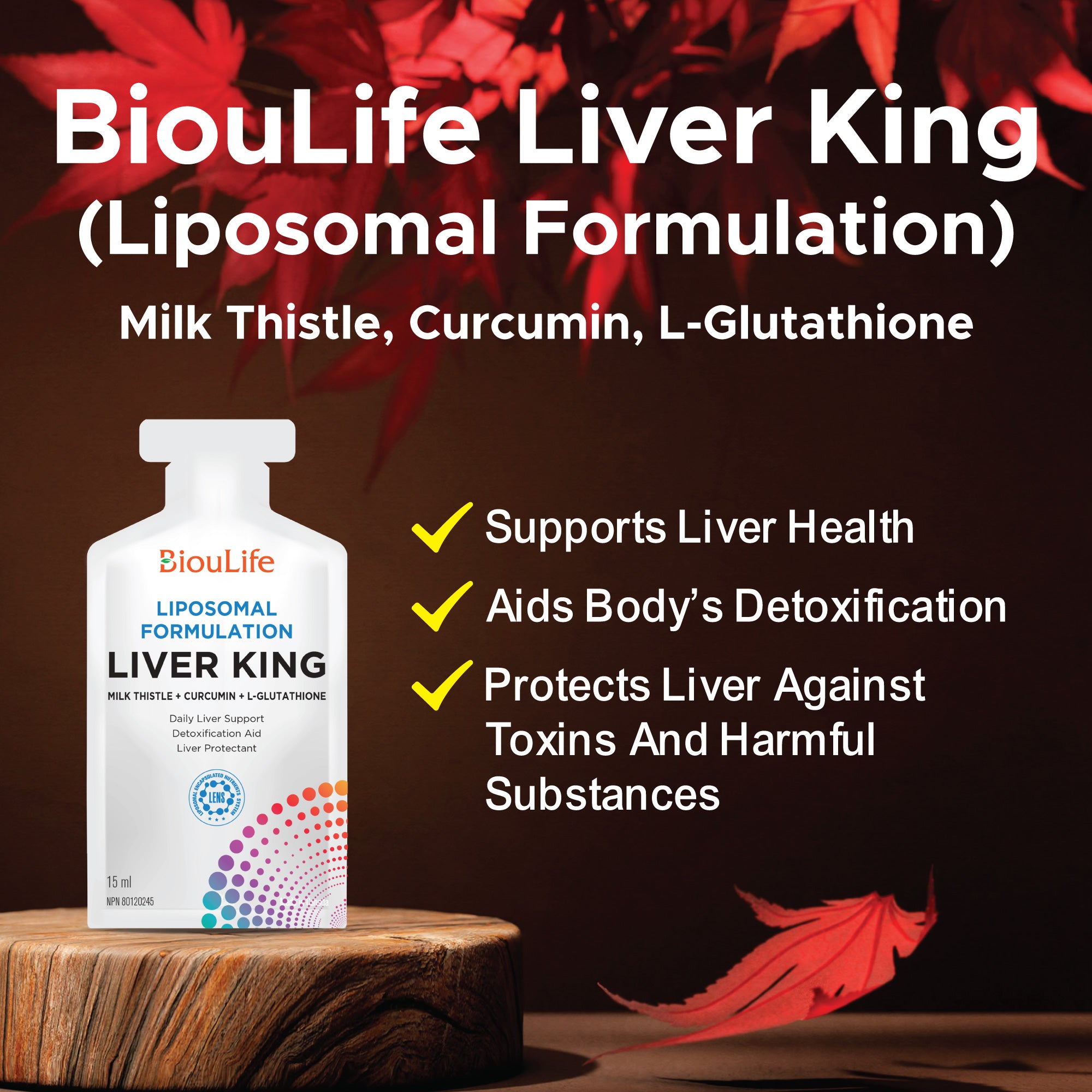 Liver King (Milk Thistle, Curcumin, L-Glutathione) 15ml x 30 Sachets ...