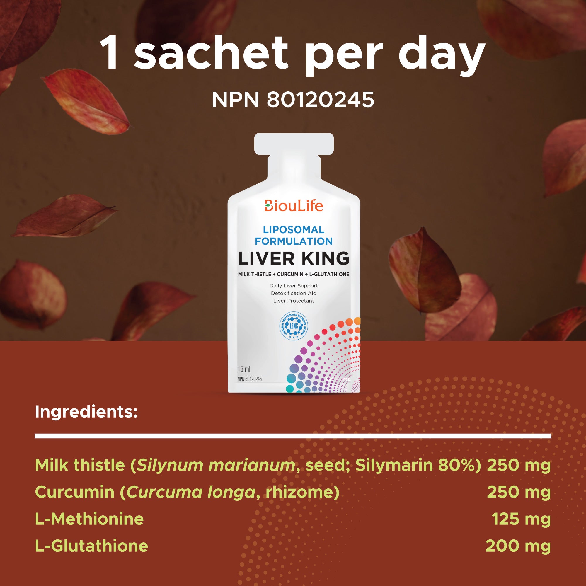 Liver King (Milk Thistle, Curcumin, L-Glutathione) 15ml x 30 Sachets ...