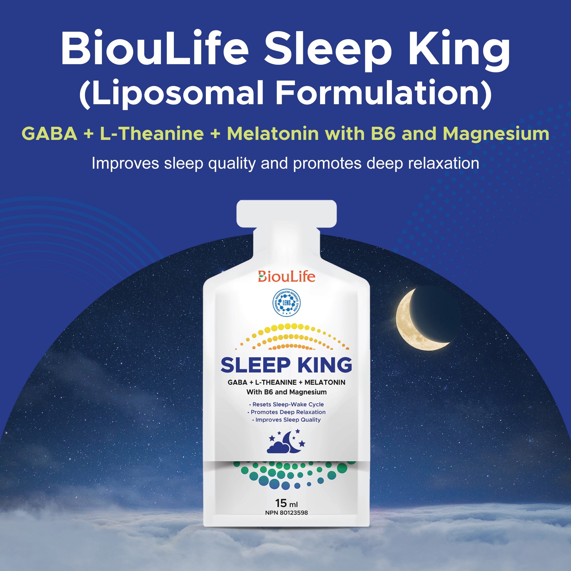 Sleep King (Gaba, L-Theanine, Melatonin with B6 and Magnesium) 15ml x ...